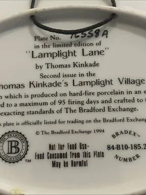 The Bradford Exchange | Wall Decor | Thomas Kinkade Lamplight Lane ...